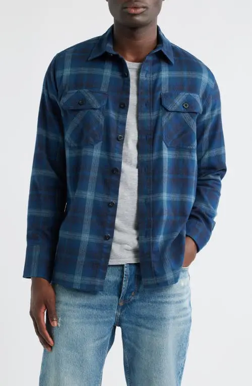 Pendleton Burnside Plaid Flannel Button-up Shirt - Denim Plaid