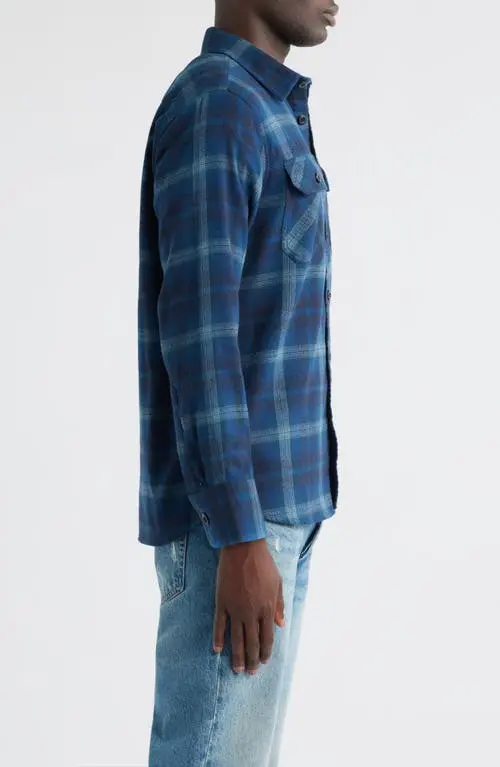 Pendleton Burnside Plaid Flannel Button-up Shirt - Denim Plaid