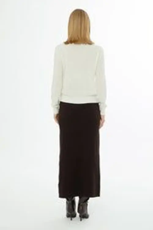 GIZIA Wool Cashmere Button-front Shirt
