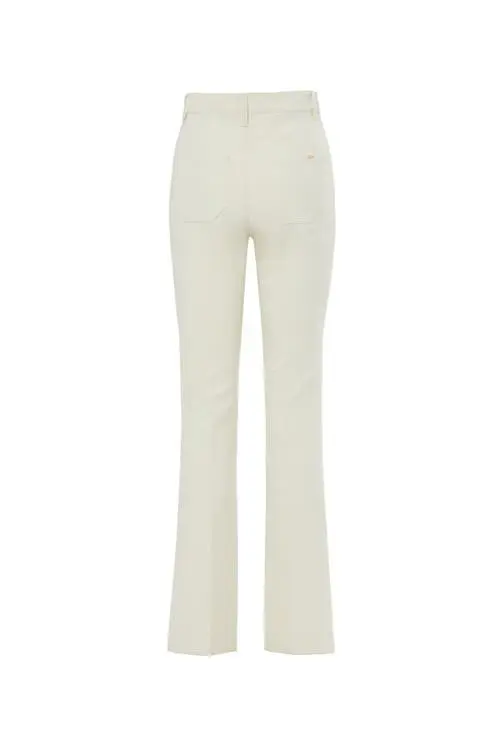 GIZIA Topstitched Flared Trousers