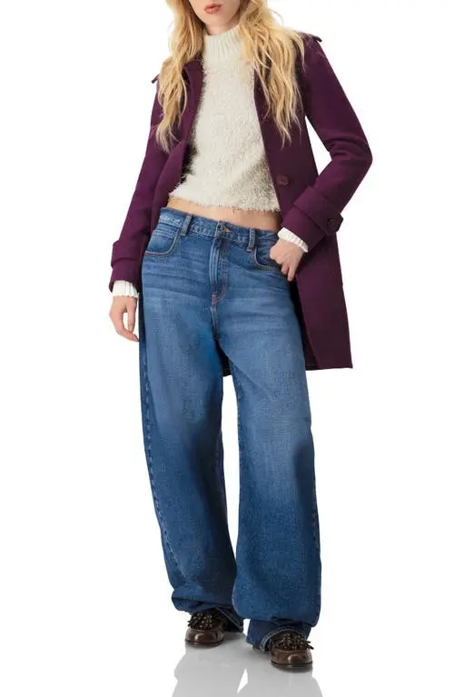 IVONNE Long Sleeve Fringe Blouse
