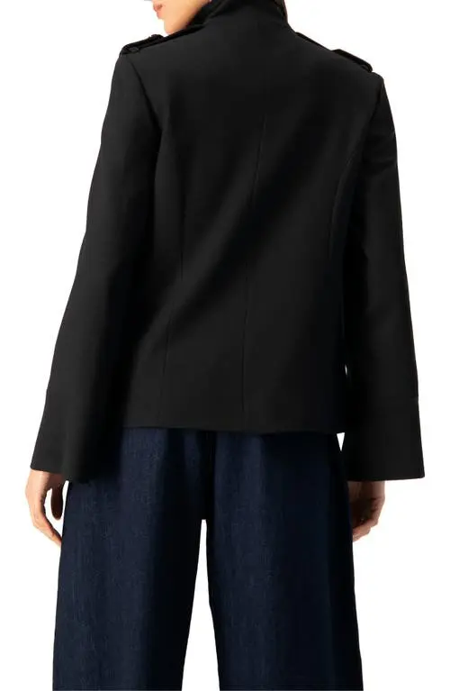 IVONNE High Neck Double-breasted Coat