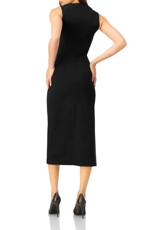 IVONNE Sleeveless Midi Dress With Slit