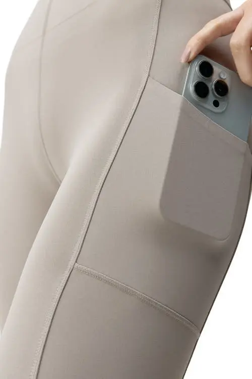 BORN LIVING YOGA Denise Performance High Rise Sport Legging - Grain