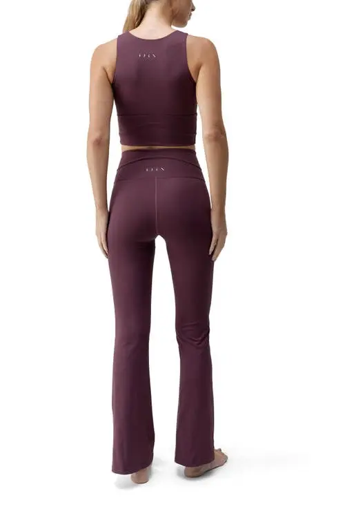 BORN LIVING YOGA Saori Support Sport Top - Dark Cherry