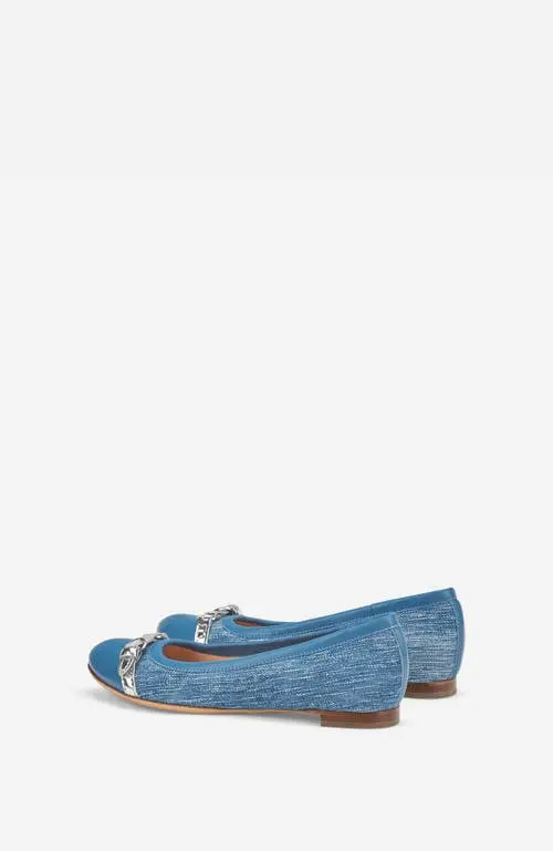 Agl Mae Cap Toe Ballet Flat - Denim