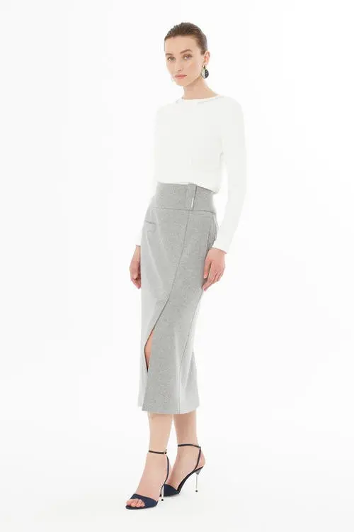 GIZIA Midi-skirt With Slit