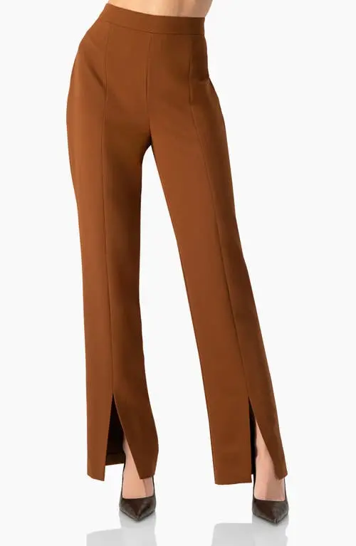 IVONNE Straight-leg Trousers With Slits