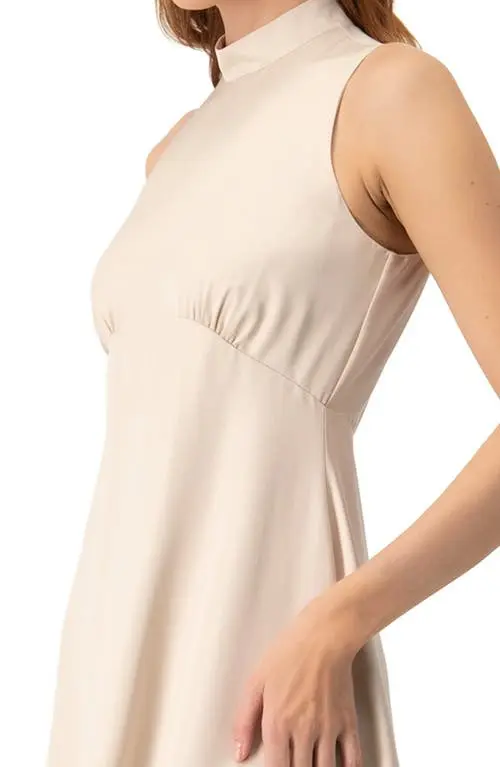 IVONNE Sleeveless High Neck Midi Dress