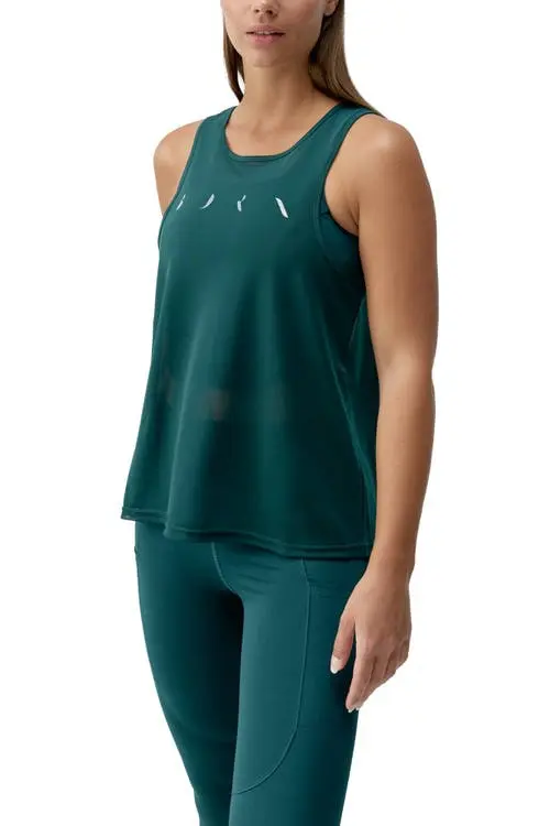 BORN LIVING YOGA Bora Performance Sport T-shirt - Deep Green