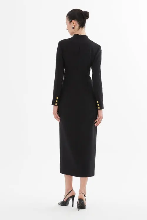GIZIA Wrap Dress With Front Slit