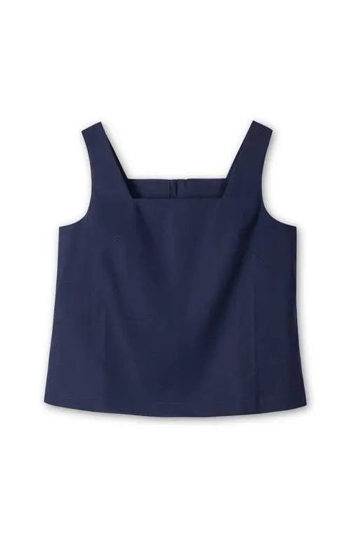 HOPE & HENRY Linen Square Neck Tank