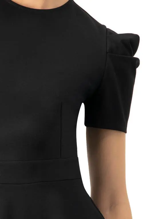 IVONNE Short Sleeve Peplum Blouse