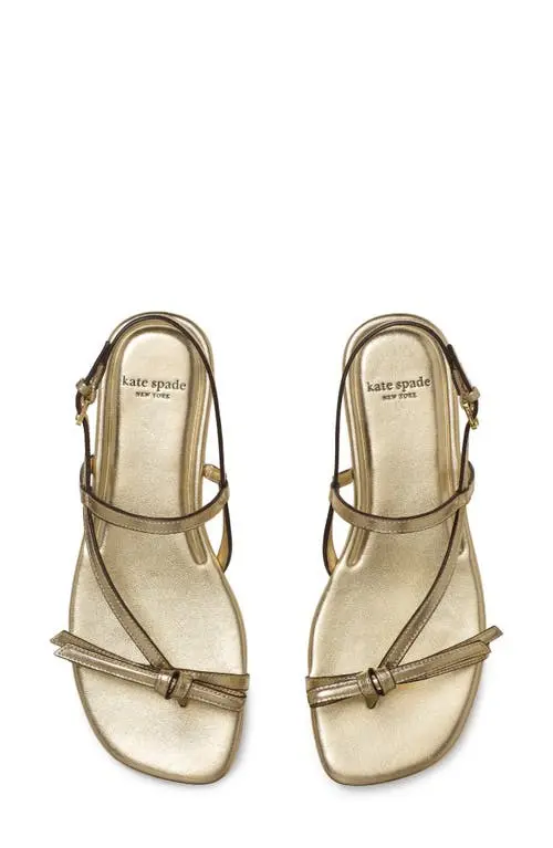 Kate Spade New York Loop Metallic Ankle Strap Sandal