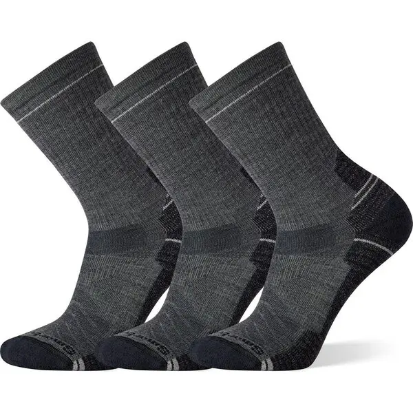 Smartwool Hike Light Cushion Crew Socks 3 Pack - Hike Medium Gray