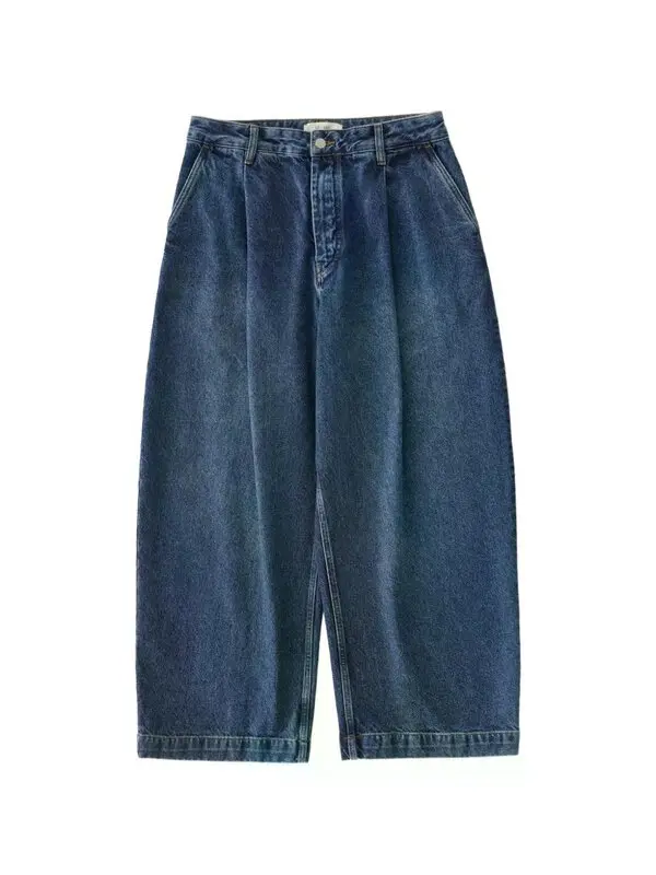 Studio Nicholson Puch Pleat Wide Leg Jeans