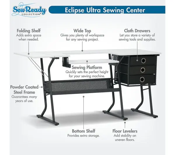 SEW READY Eclipse Ultra Sewing Table