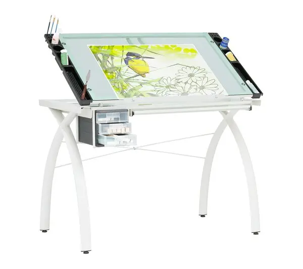 STUDIO DESIGNS HOME Studio Design Futura Craft, Drafting Table W/ad Justable Top - One-color
