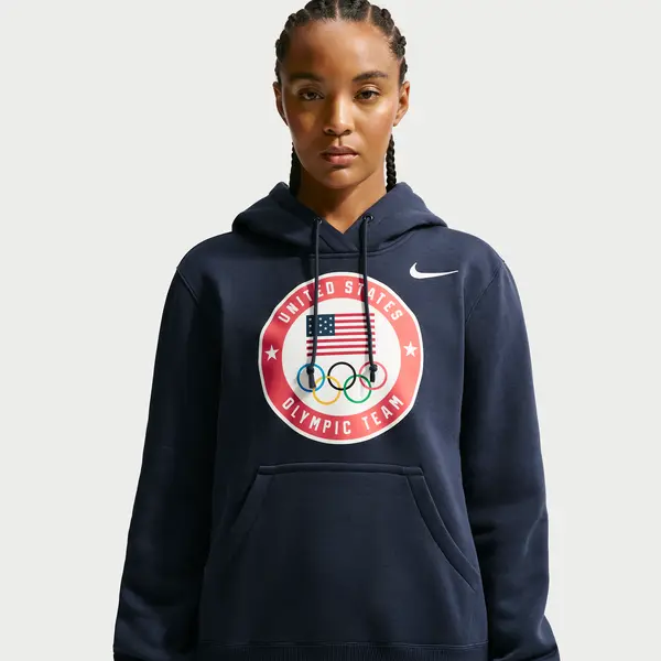 Nike United States Olympic Team Phoenix Fleece Hoodie - Blue