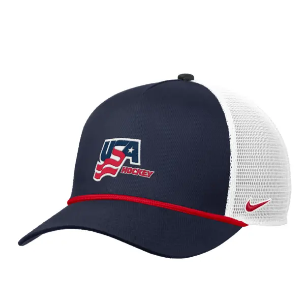Nike Team Usa Hockey Rise Trucker Cap - Blue