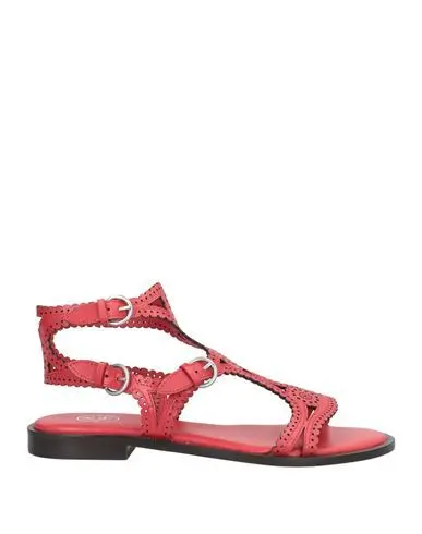Ash Paprika 05 Leather Sandals - Red
