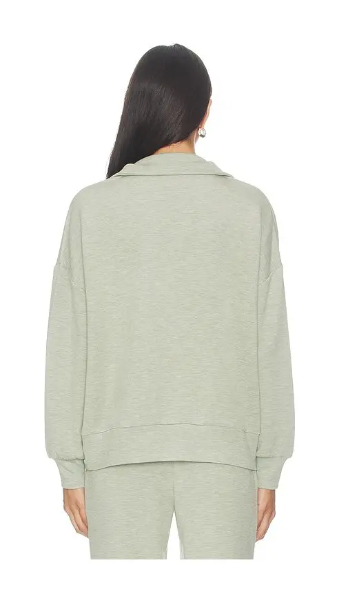 Varley Hawley Half Zip Sweatshirt - Shadow Marl