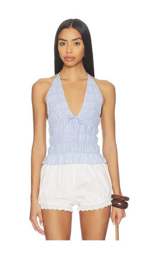 NIA Chandler Top - Chambray