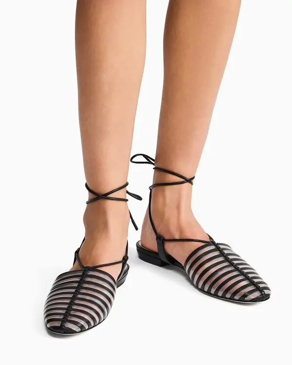 Giorgio Armani Leather Pointed-toe Sandals