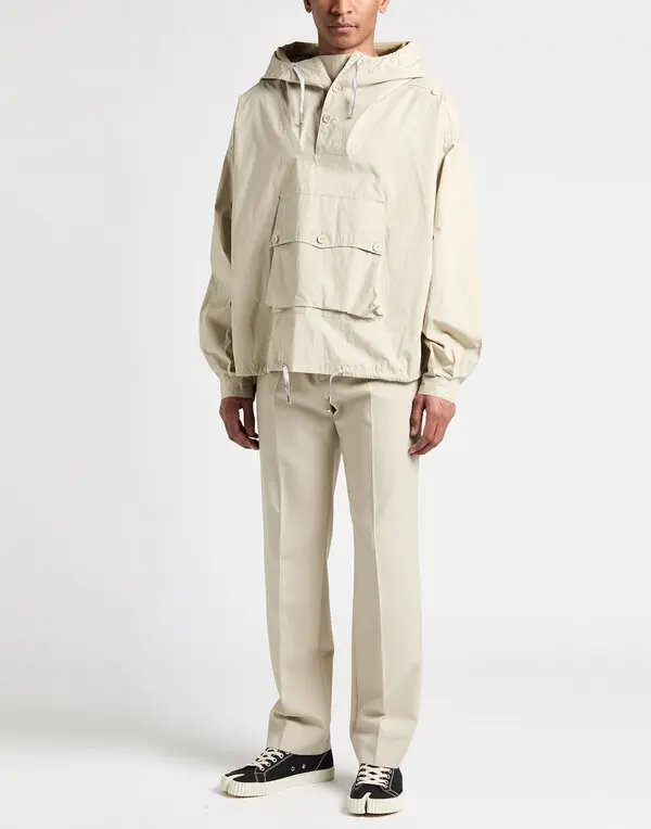 MAISON MARGIELA Cotton Hooded Jacket - Beige