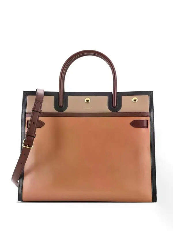 Burberry Medium Leather Tote Bag