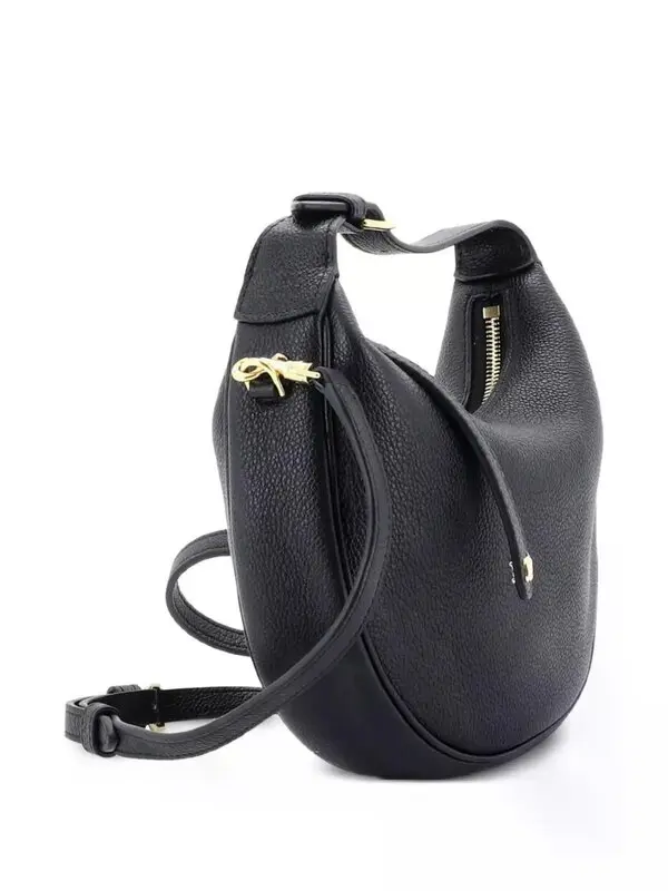 Celine Lulu Leather Teen Hobo Bag - Black