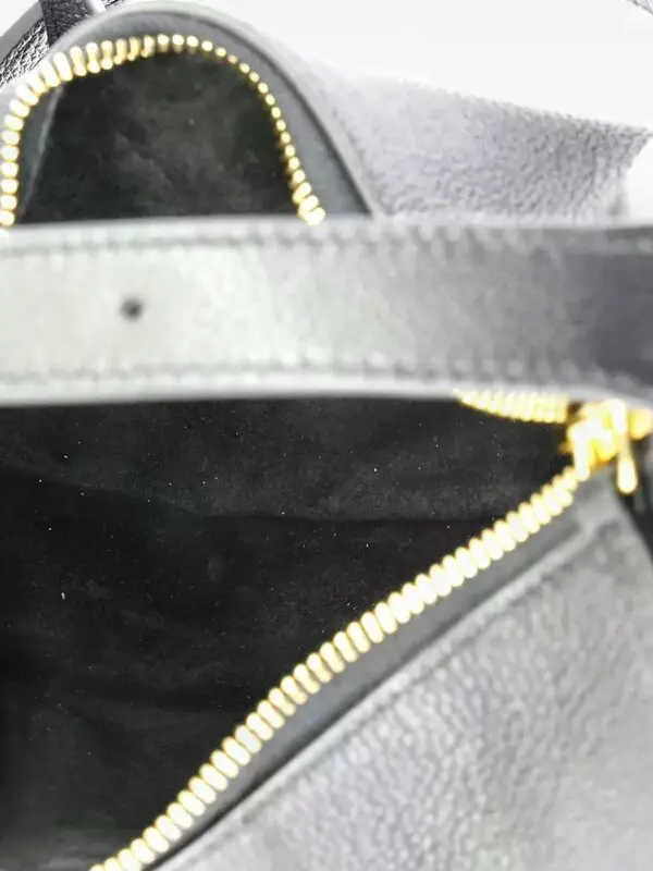 Celine Lulu Leather Teen Hobo Bag - Black