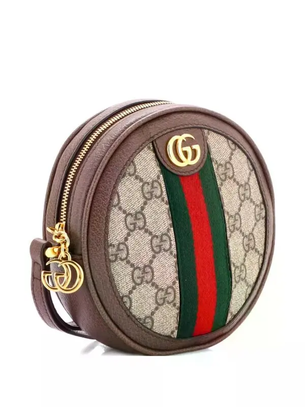Gucci Ophidia Round Gg Coated Canvas Mini Backpack
