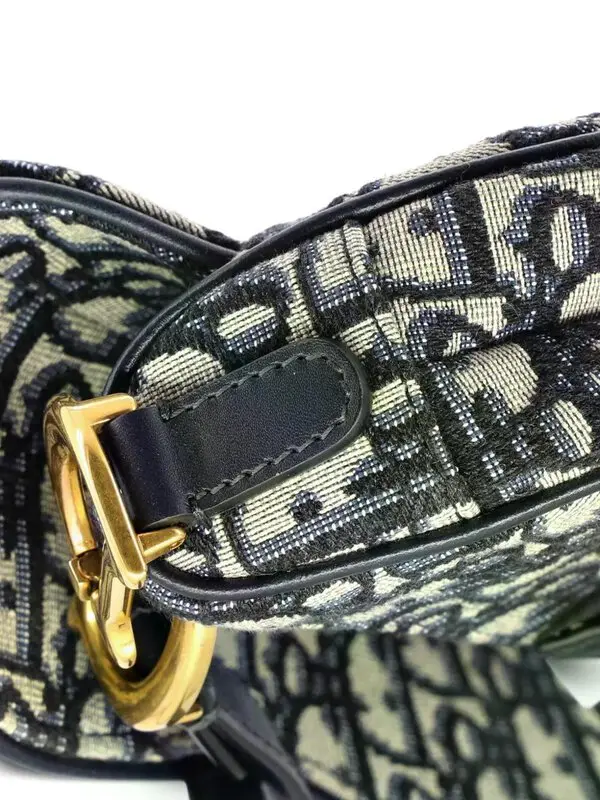 Dior Saddle Handbag Oblique Canvas Mini Shoulder Bag - Blue