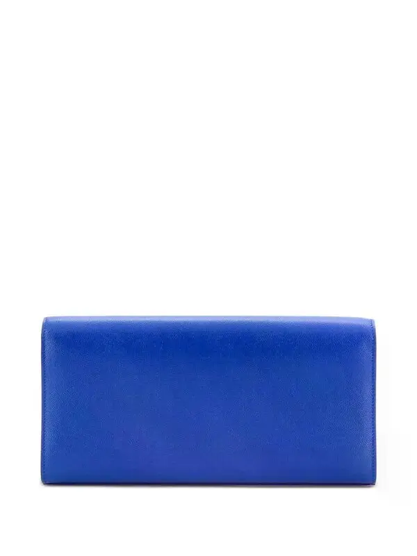 Saint Laurent Classic Monogram Long Clutch Bag - Blue