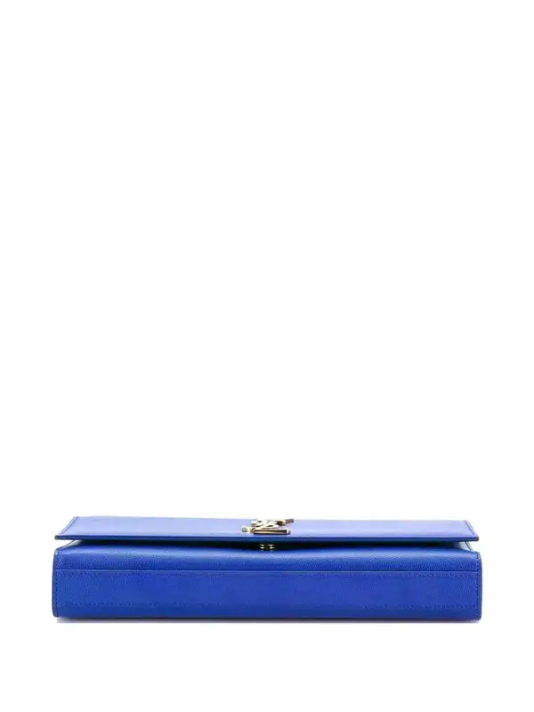 Saint Laurent Classic Monogram Long Clutch Bag - Blue