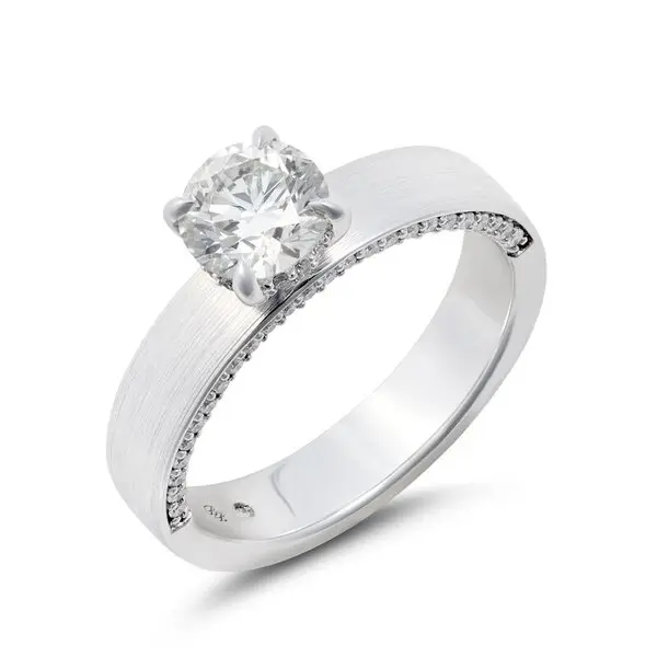 BELLA PONTE Round Diamond 14k White Gold Engagement Ring - Wg