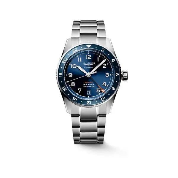 LONGINES Spirit Zulu Time 39mm Watch - Stainless Steel