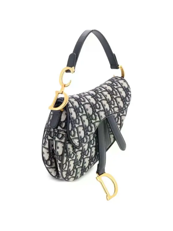 Dior Saddle Handbag Oblique Canvas Mini Shoulder Bag
