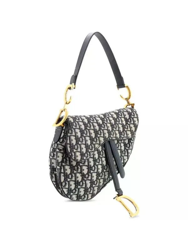 Dior Saddle Handbag Oblique Canvas - Blue