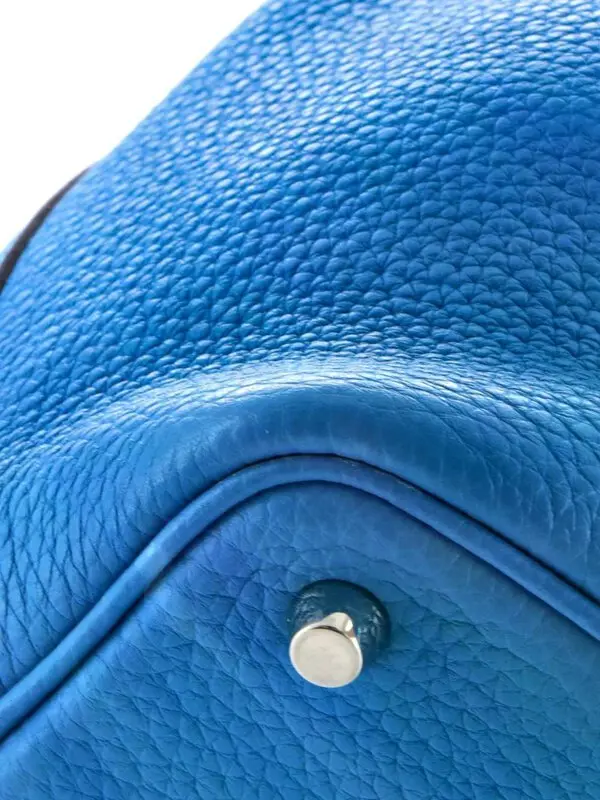 Hermès Picotin Lock Clemence Pm Bucket Bag - Blue