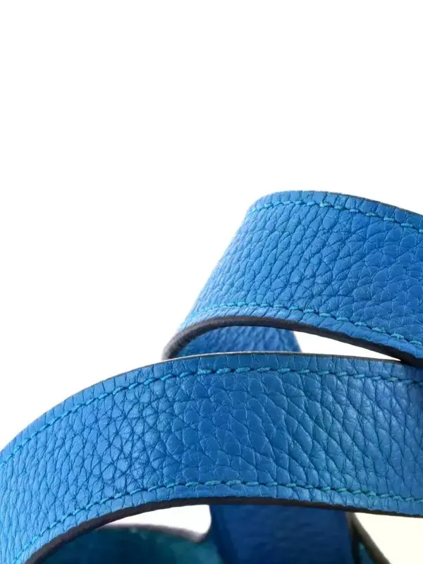 Hermès Picotin Lock Clemence Pm Bucket Bag - Blue