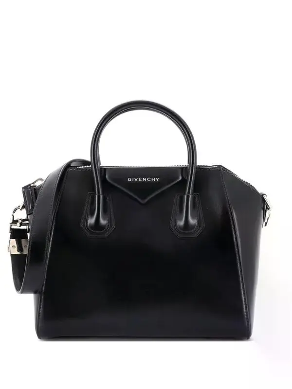 Givenchy Antigona Glazed Leather Small Satchel - Black