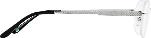 Zenni Lightweight Geometric Rimless Glasses Titanium Frame