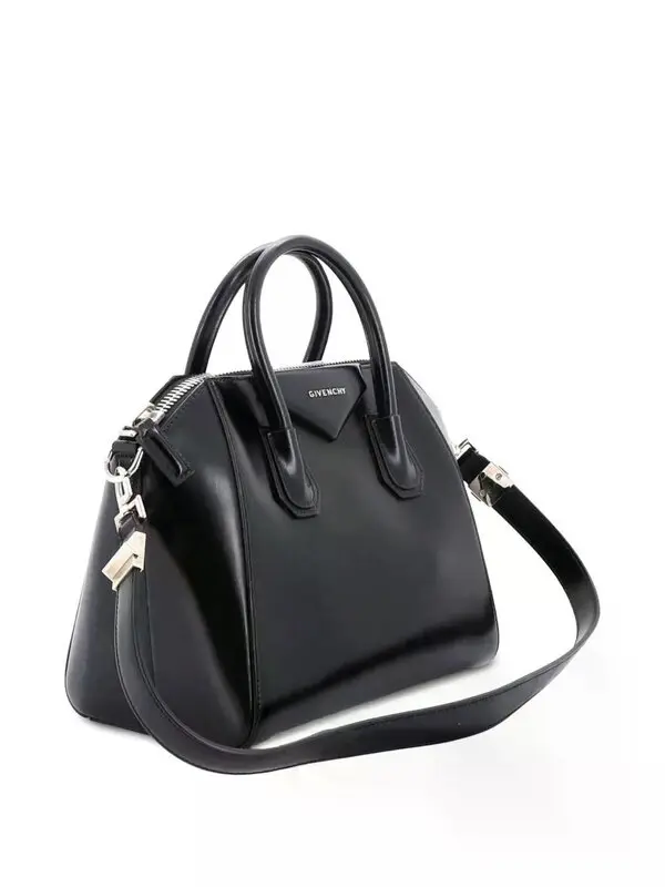 Givenchy Antigona Glazed Leather Small Satchel - Black