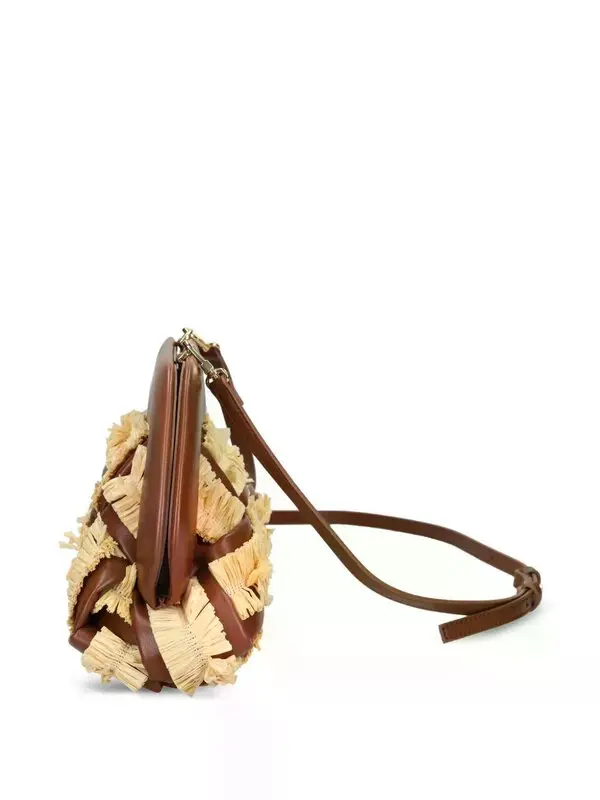 THEMOIRE Raffia Satchel Crossbody Bag