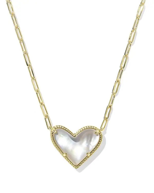 Kendra Scott Ari Heart Statement Pendant Necklace - Gold