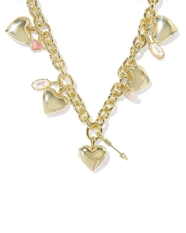 Kendra Scott Jayna Charm Statement Necklace - Gold