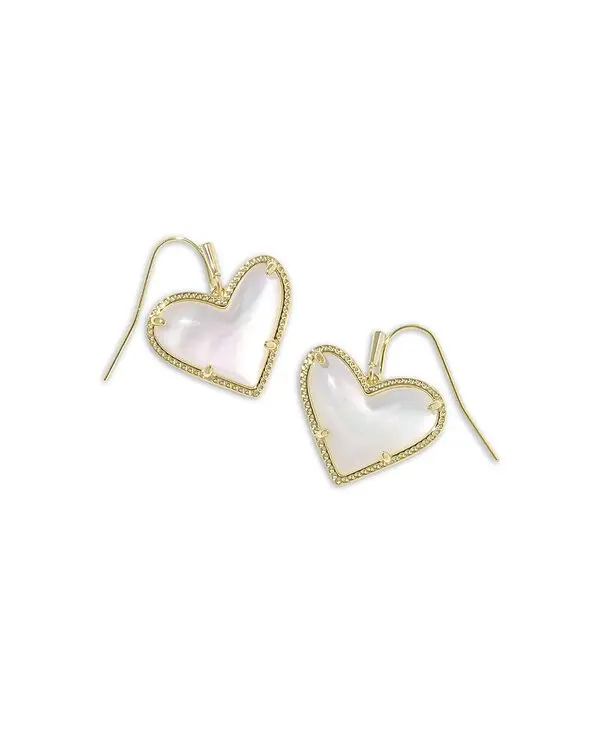 Kendra Scott Ari Heart Statement Drop Earrings - Gold