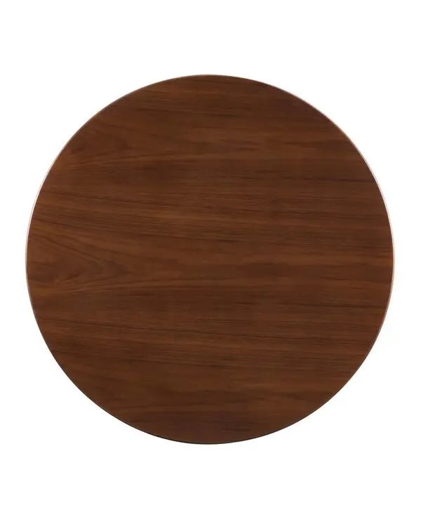 MODWAY Verne 35 Dining Table - Gold / Walnut